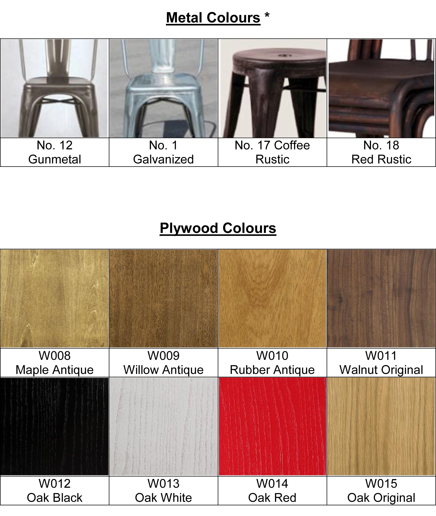 Metal and Timber Finishes – HCCF Commercial Furniture